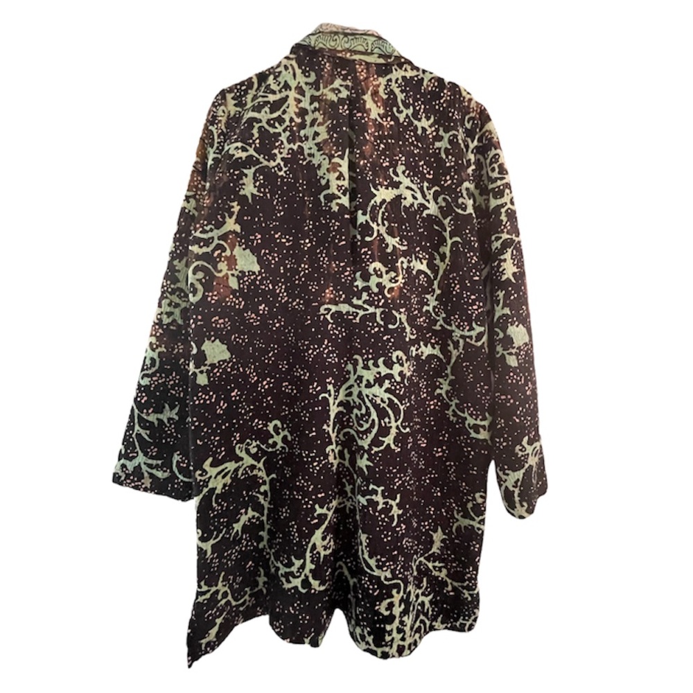 Citron Santa Monica Mixed Print Silk Duster Jacket - Gem